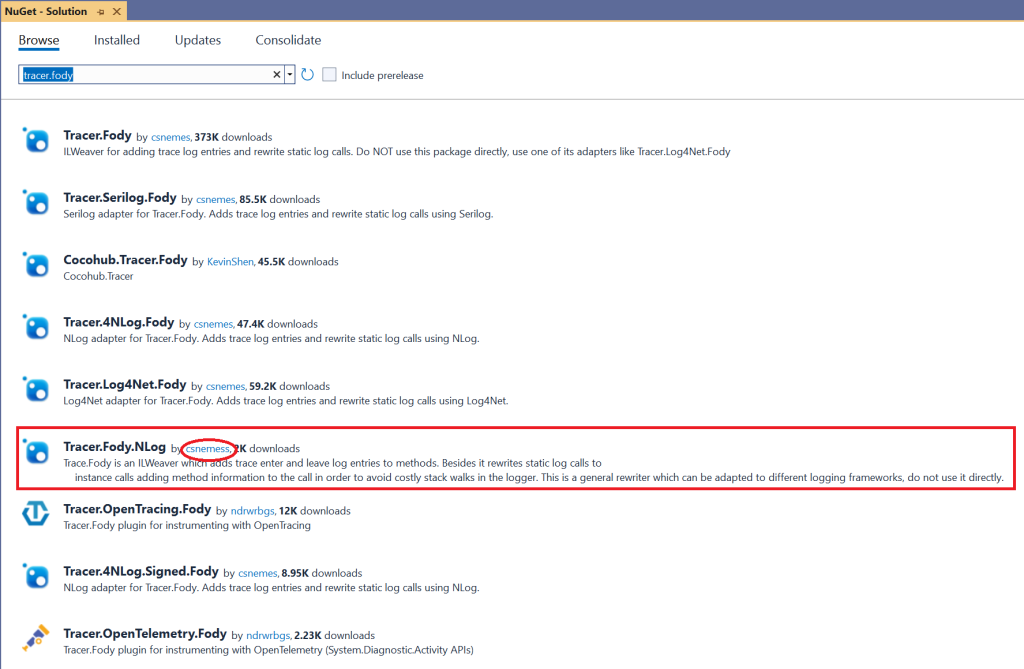 Tracer.Fody-Nlog_Nuget_Malware - Pinkhat Code